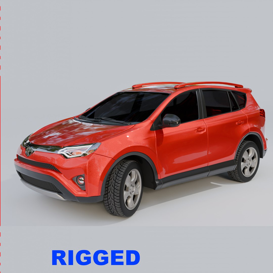 Toyota Rav4 Rigged 3D Model - TurboSquid 2286087