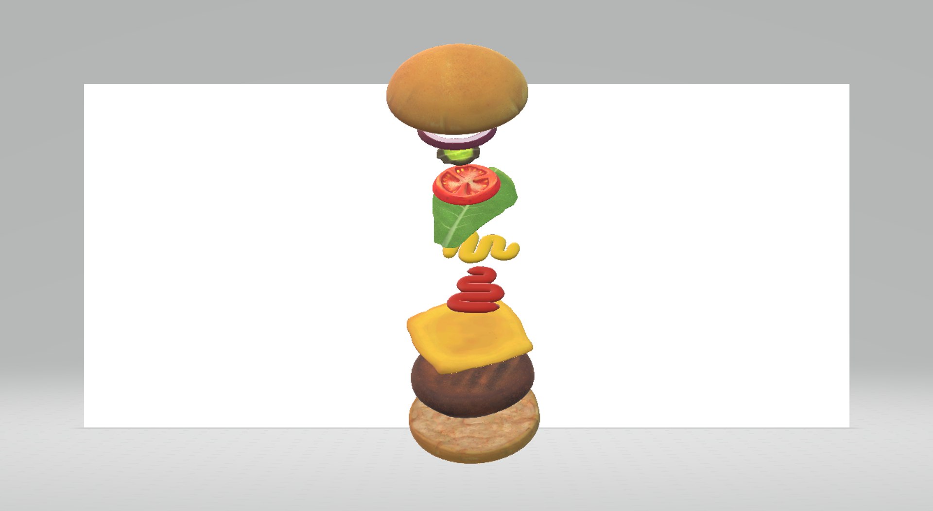 Build cheeseburger 3D - TurboSquid 1236045