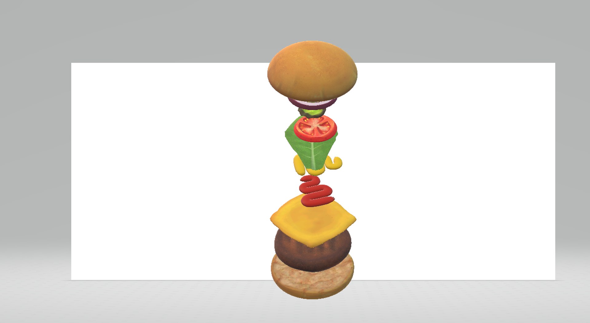Build cheeseburger 3D - TurboSquid 1236045