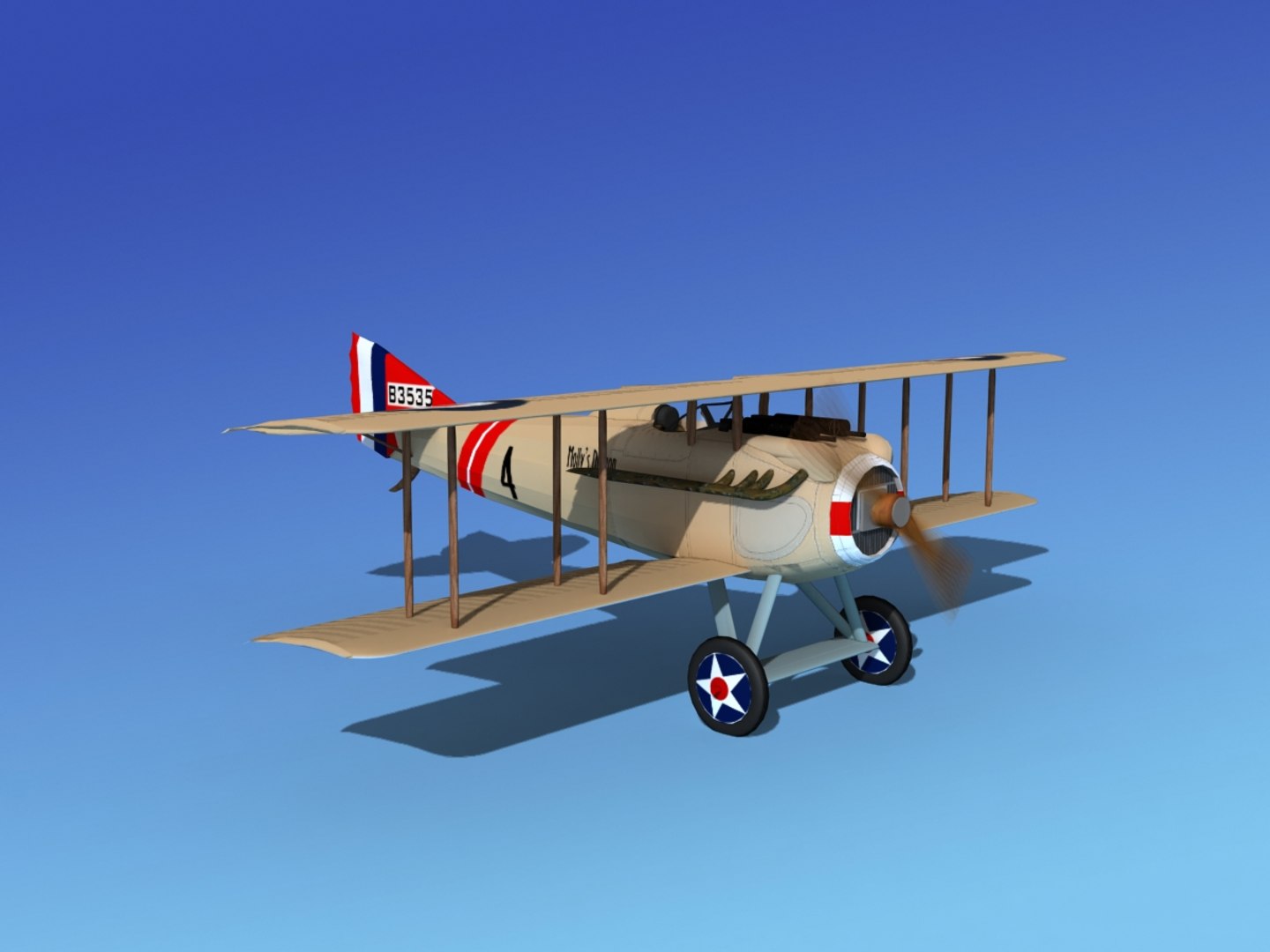 Spad Vii S Fighter Aircraft 3ds