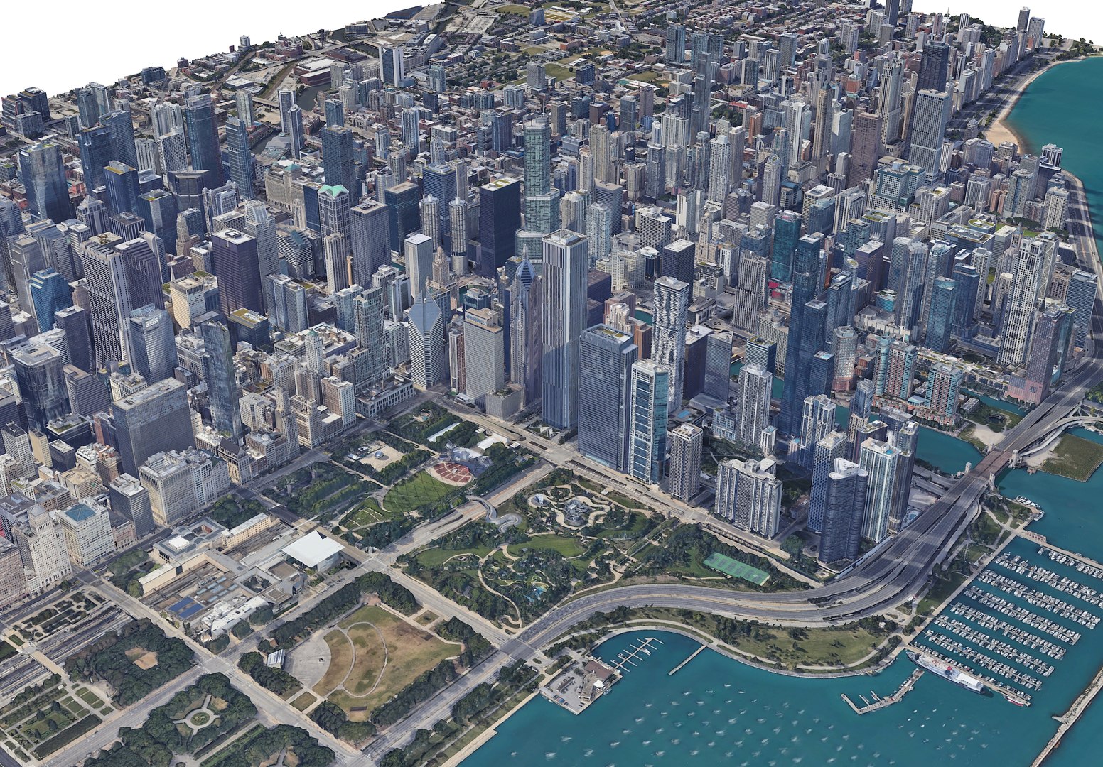Chicago Downtown 3D - TurboSquid 2129055