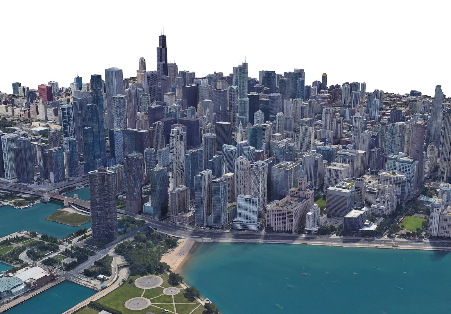 Chicago Downtown 3D - TurboSquid 2129055