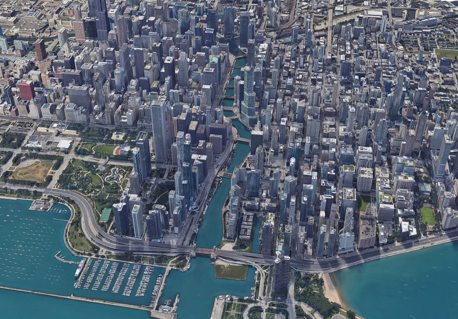 Chicago Downtown 3D - TurboSquid 2129055