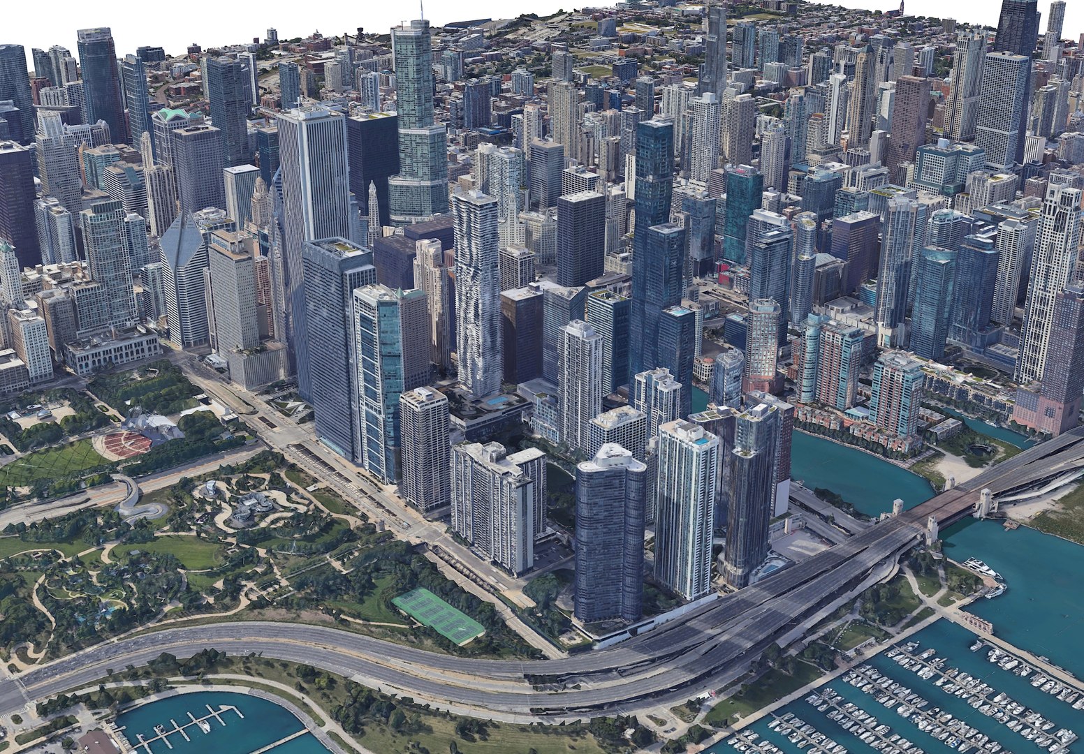 Chicago Downtown 3D - TurboSquid 2129055