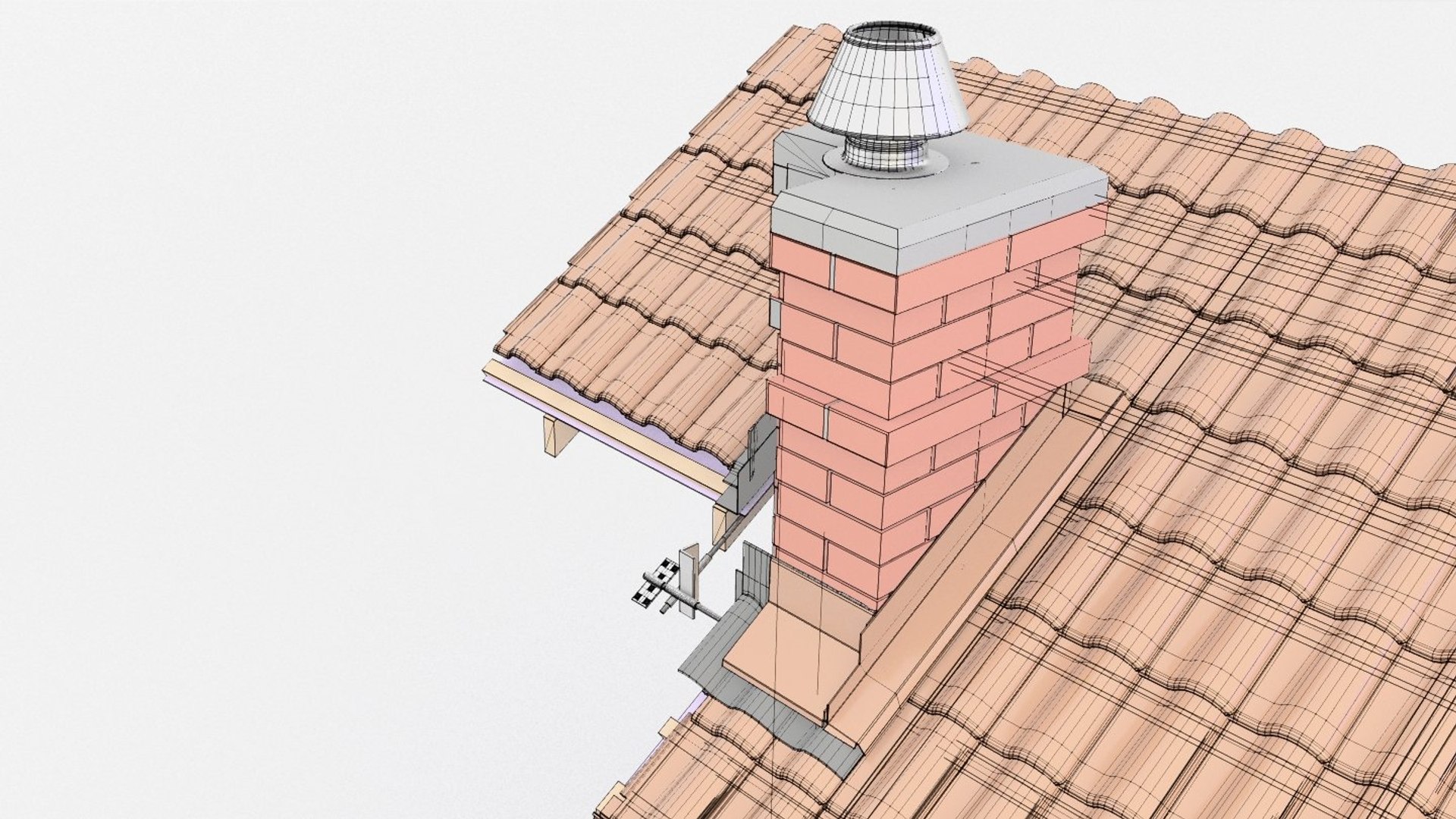 3D Model Chimney Block Brick - TurboSquid 1529215