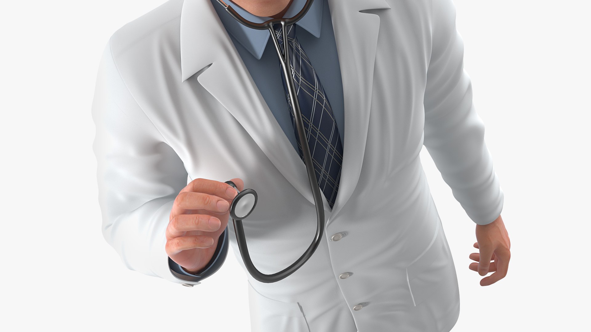 Male Doctor Standing Pose Model - TurboSquid 1518246