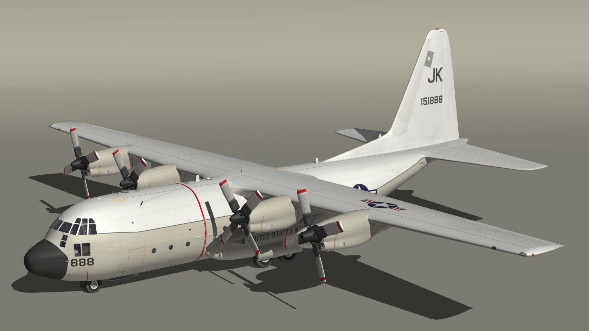 3D Hercules C130G TACAMO - TurboSquid 2014667