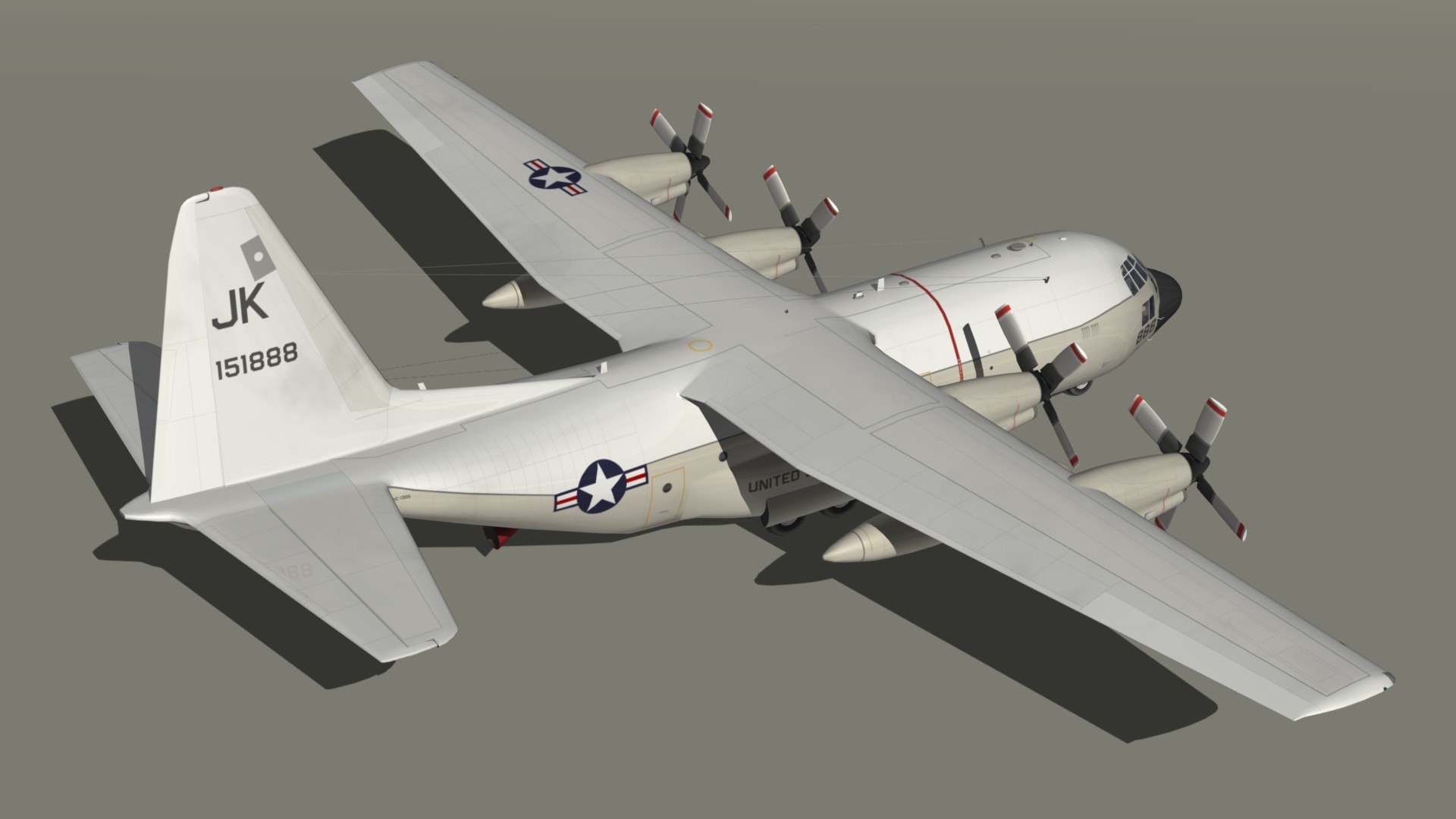 3D Hercules C130G TACAMO - TurboSquid 2014667