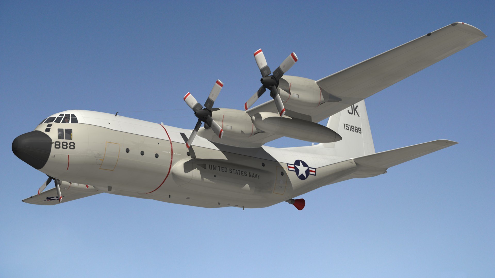 3D Hercules C130G TACAMO - TurboSquid 2014667