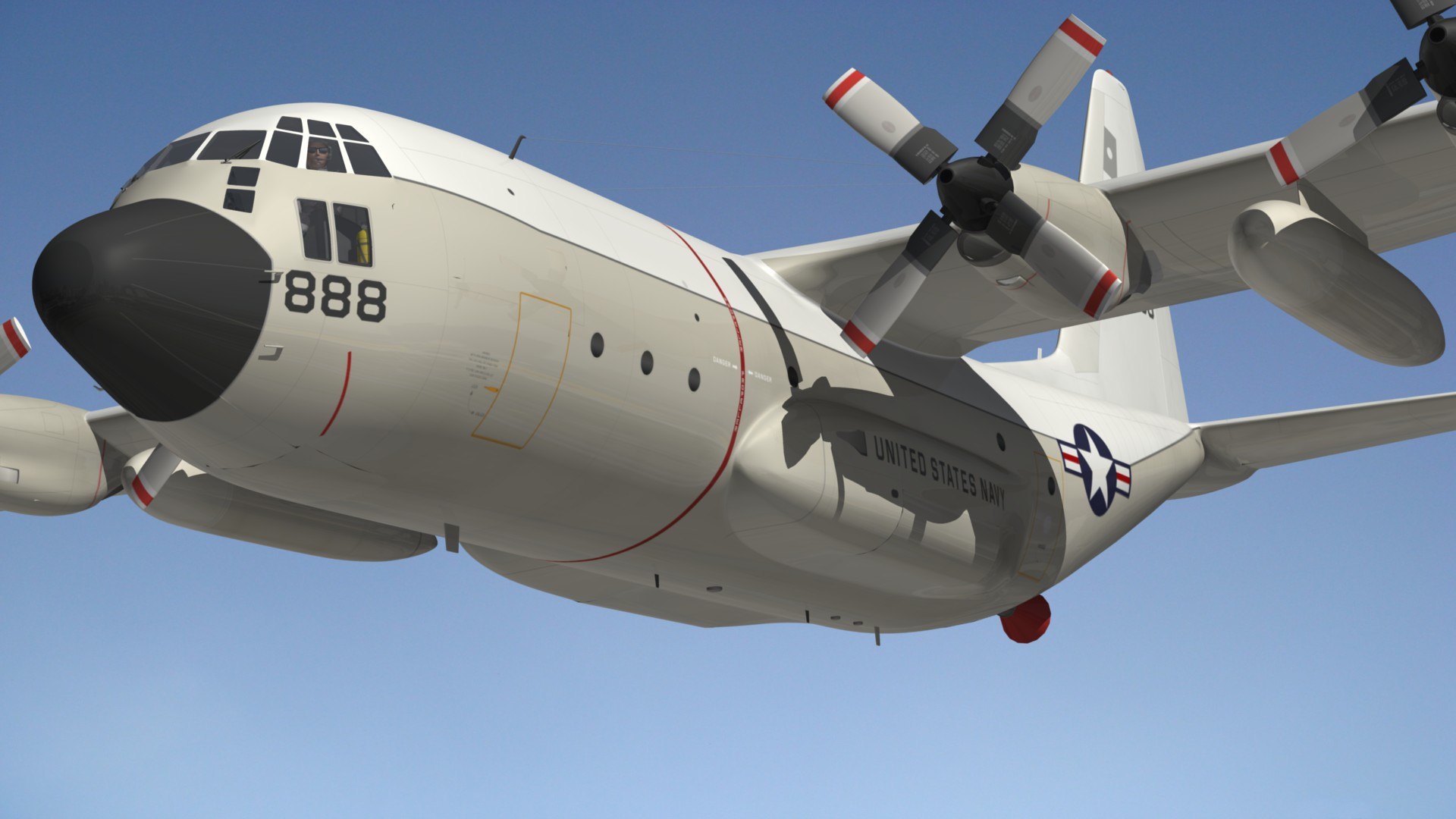 3D Hercules C130G TACAMO - TurboSquid 2014667