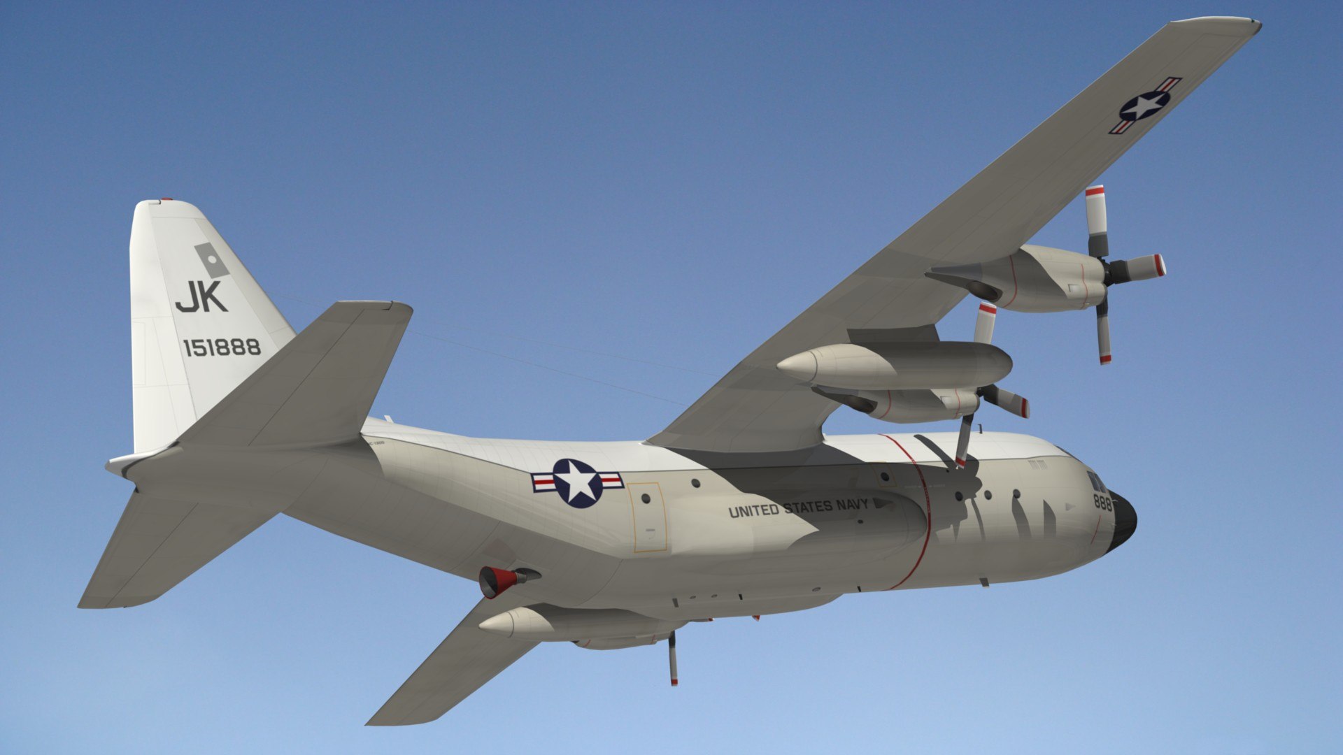 3D Hercules C130G TACAMO - TurboSquid 2014667