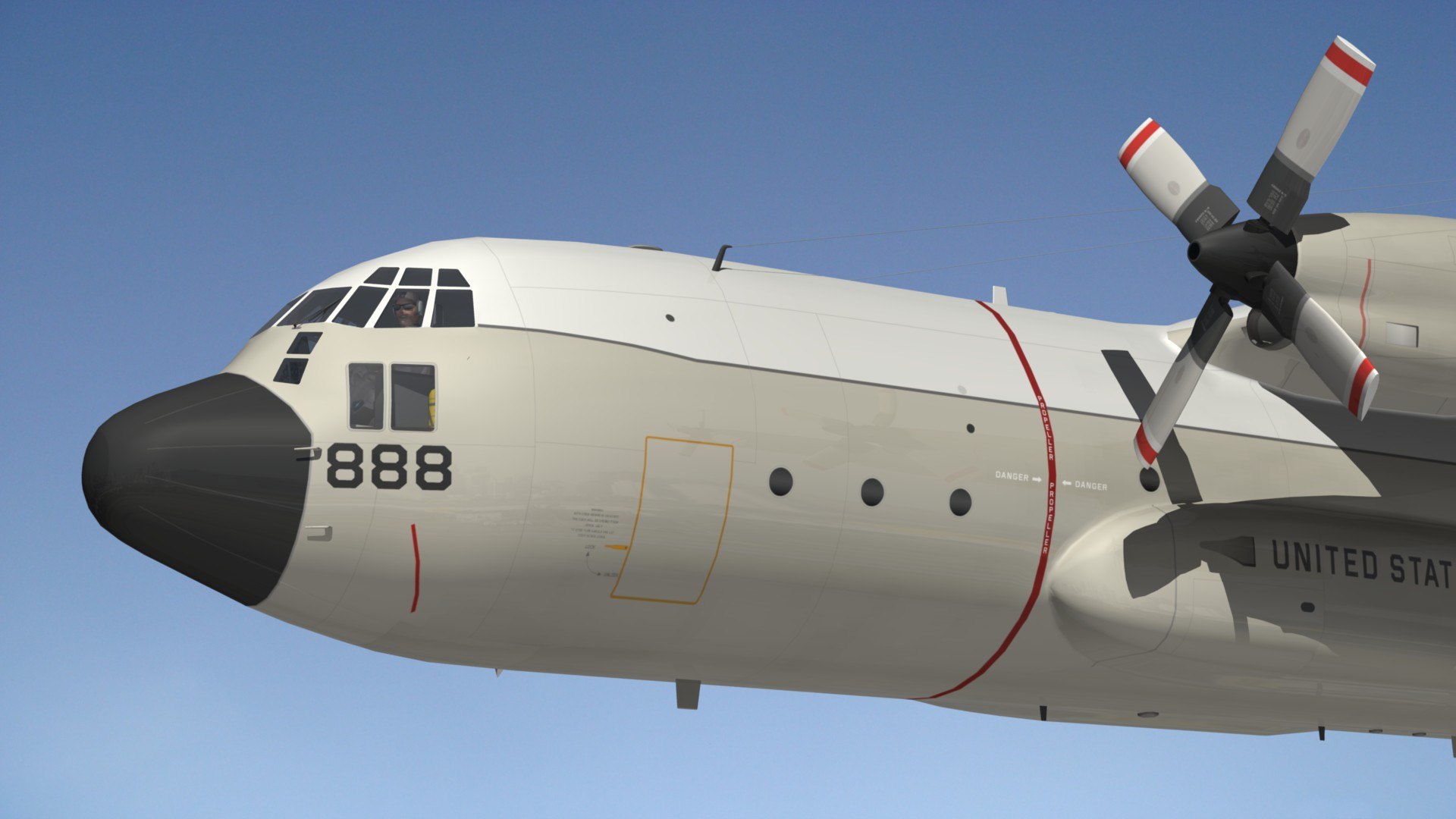 3D Hercules C130G TACAMO - TurboSquid 2014667
