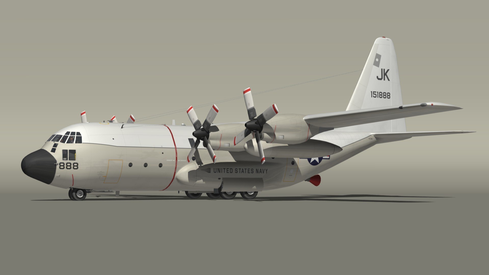 3D Hercules C130G TACAMO - TurboSquid 2014667