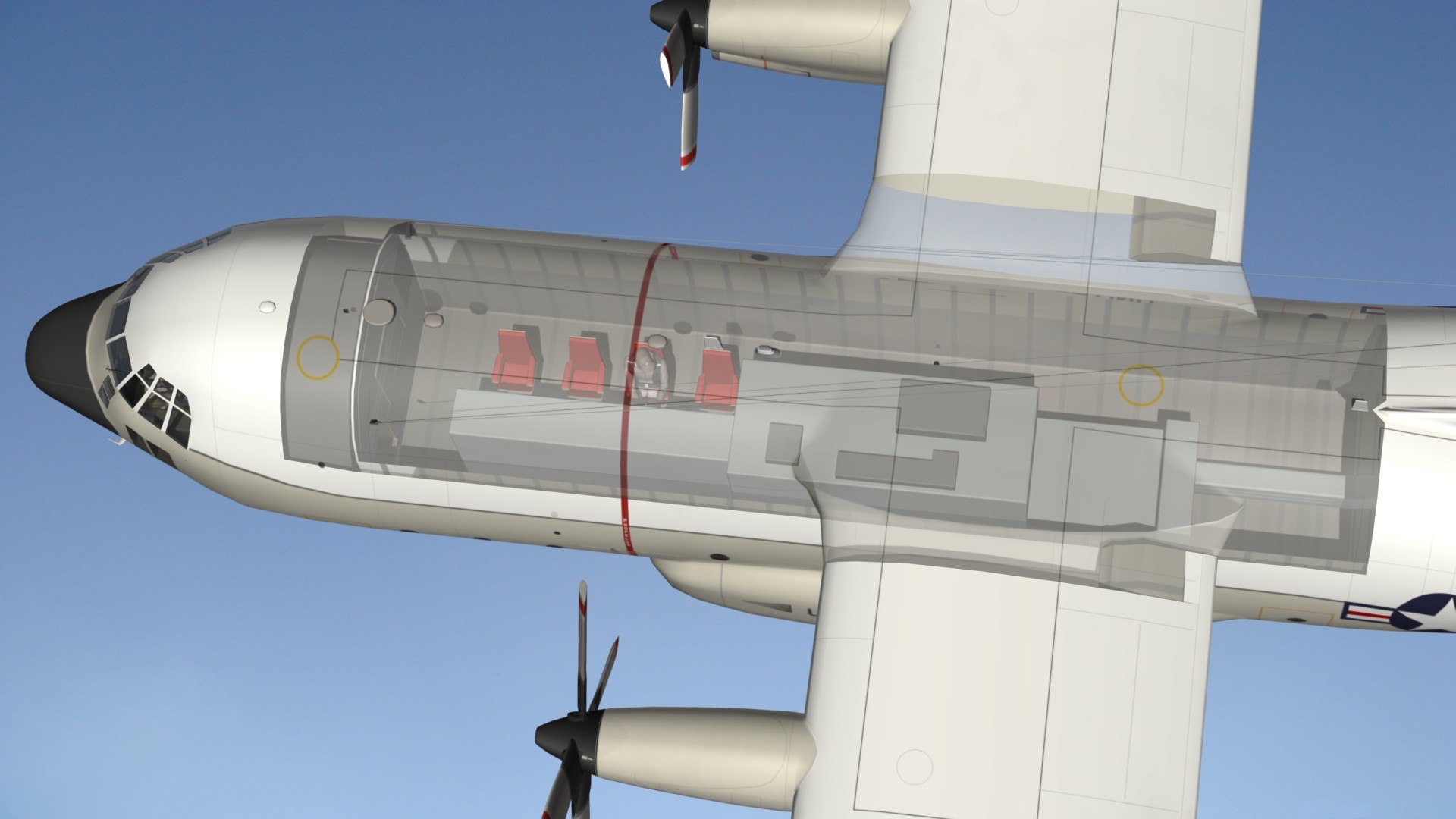 3D Hercules C130G TACAMO - TurboSquid 2014667