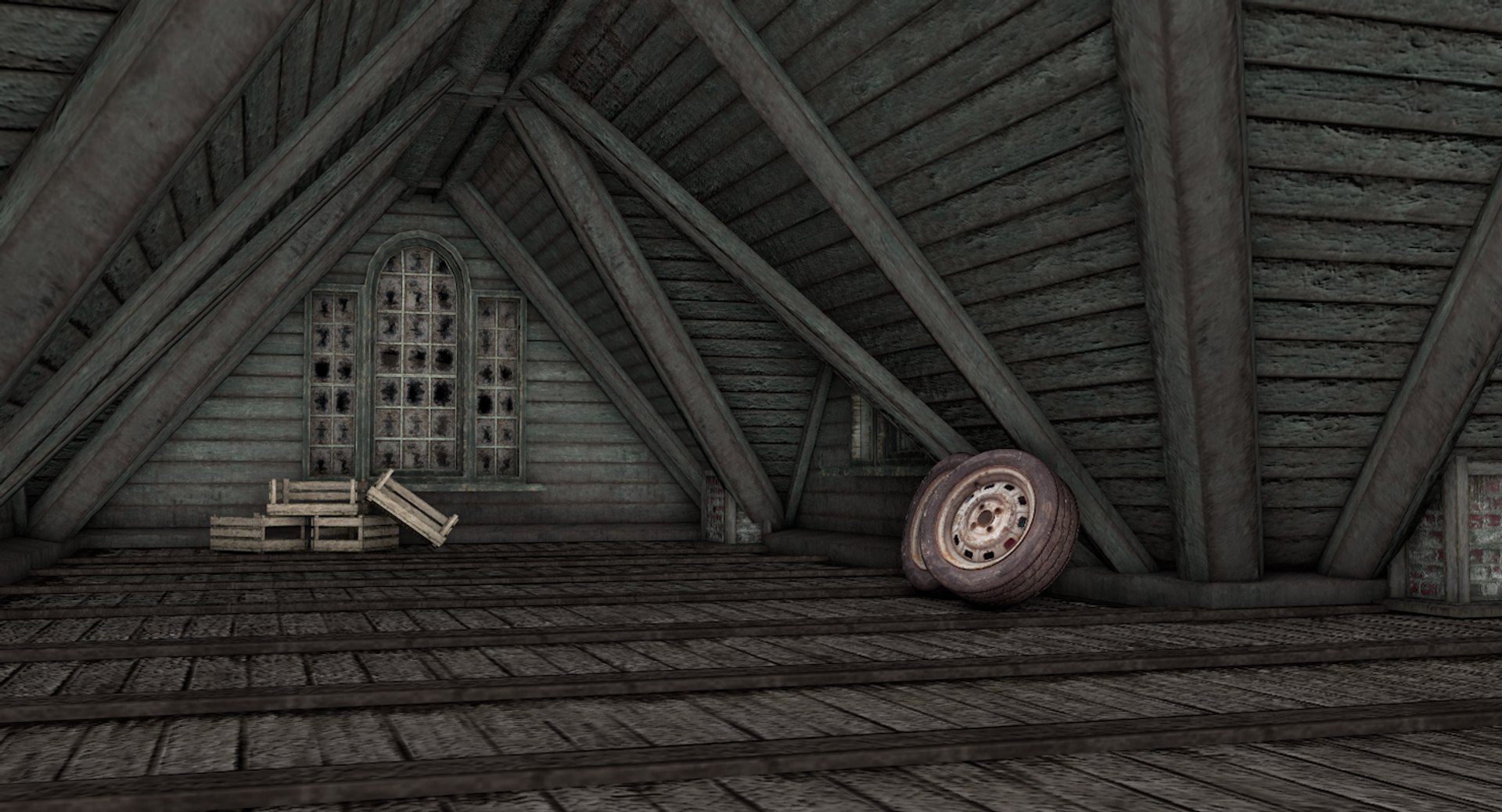 3D Old House Interior Model - TurboSquid 1233671