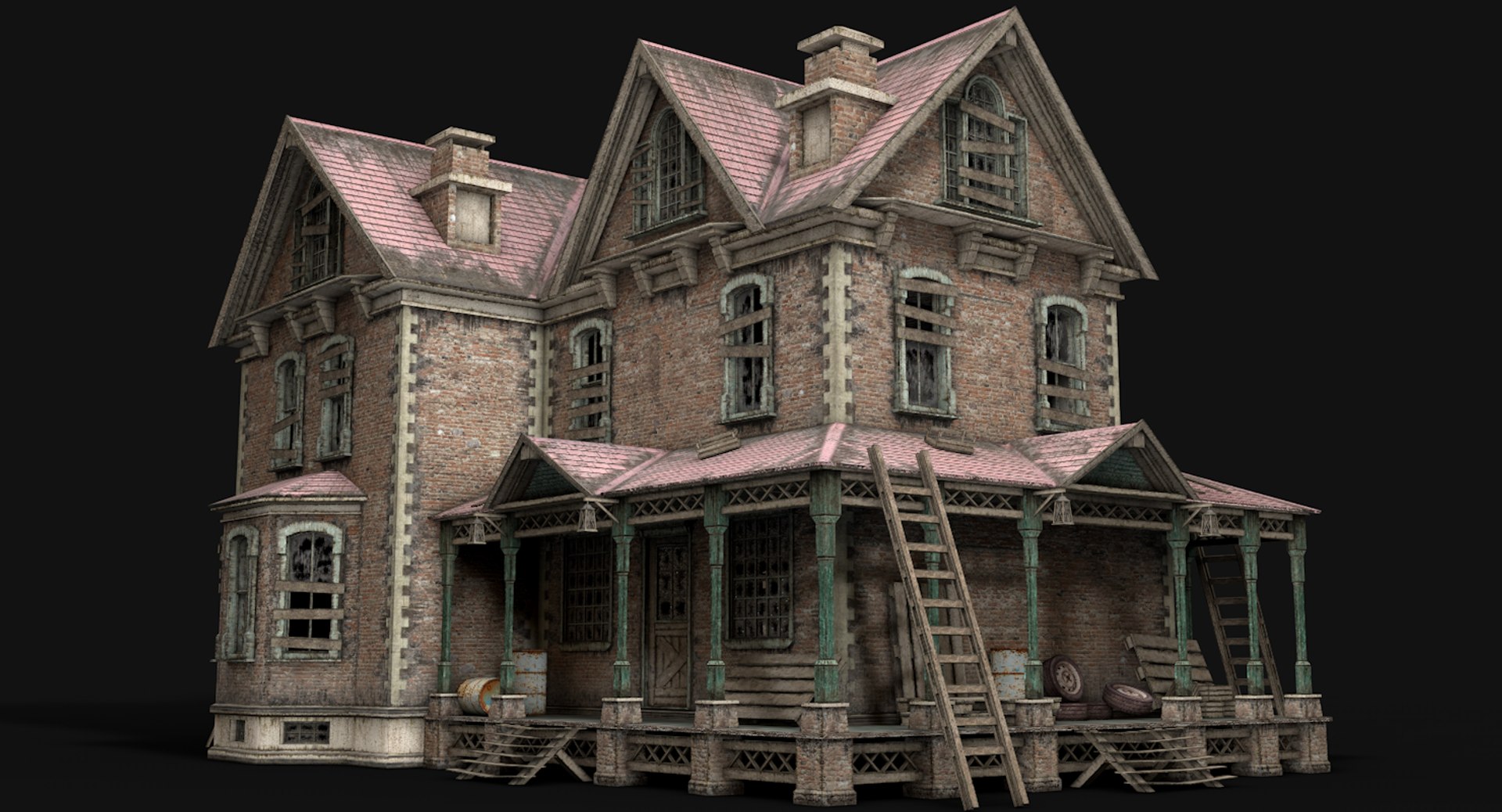 3D Old House Interior Model - TurboSquid 1233671