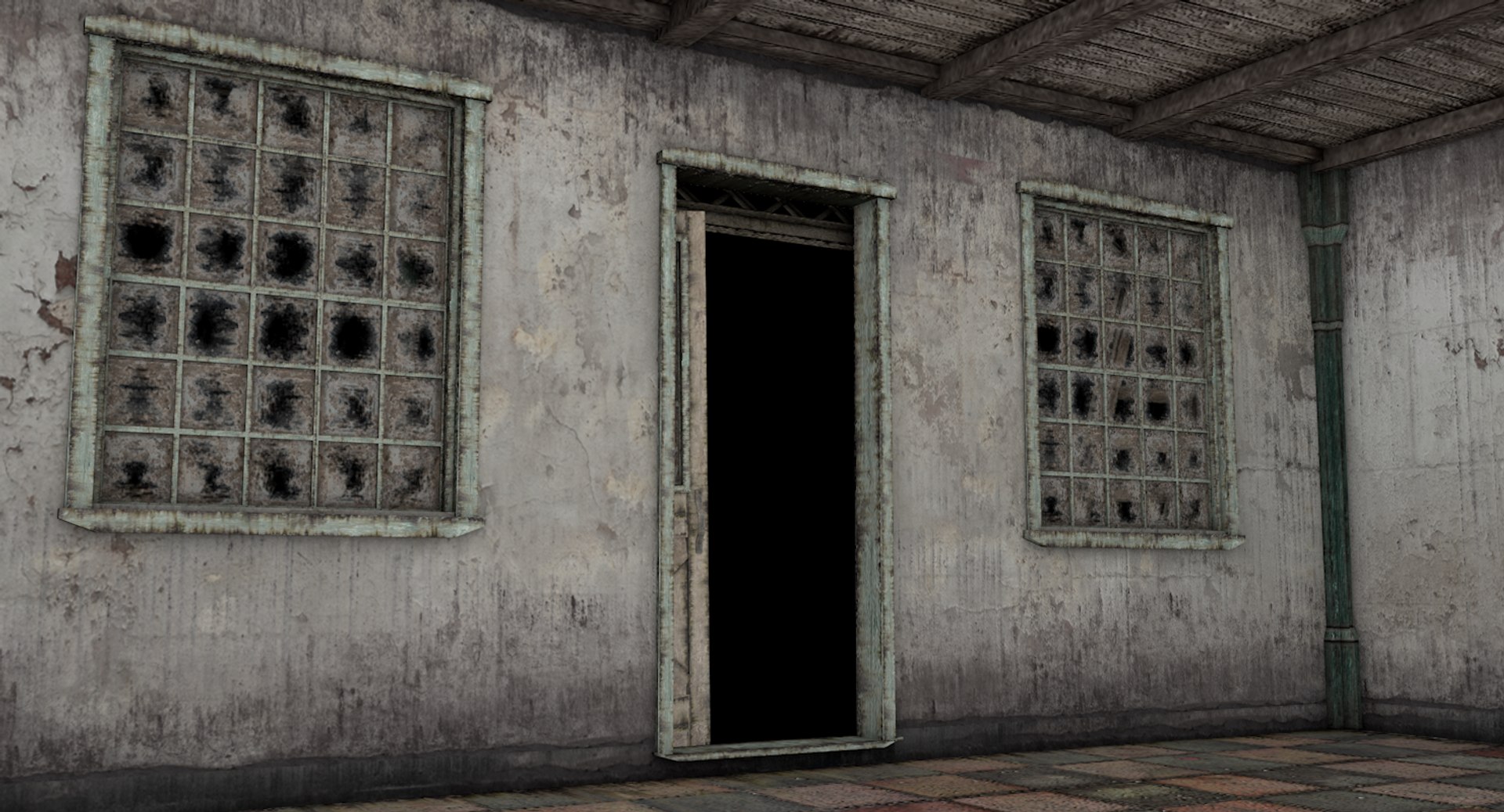 3D Old House Interior Model - TurboSquid 1233671