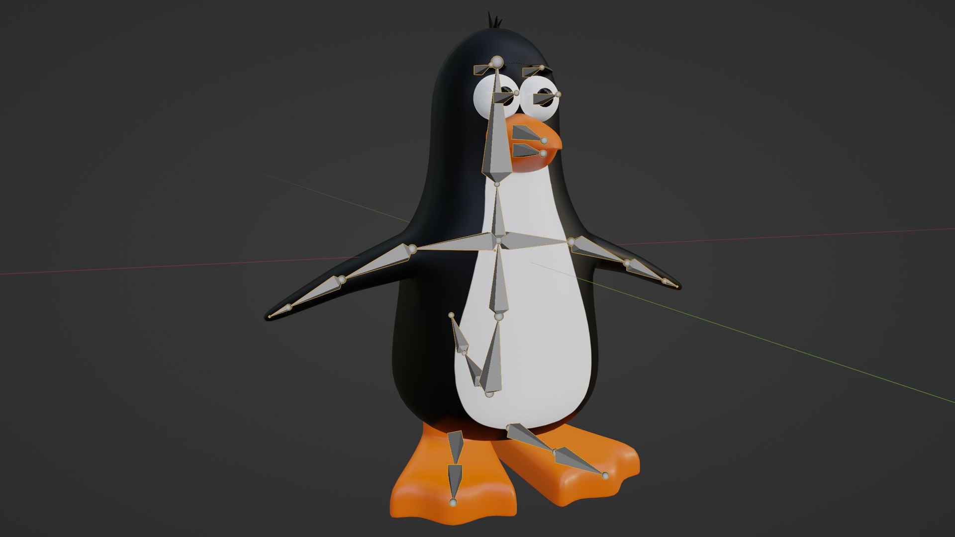 Stylized Penguin 3d Character Rigged 3D Model - TurboSquid 1864396