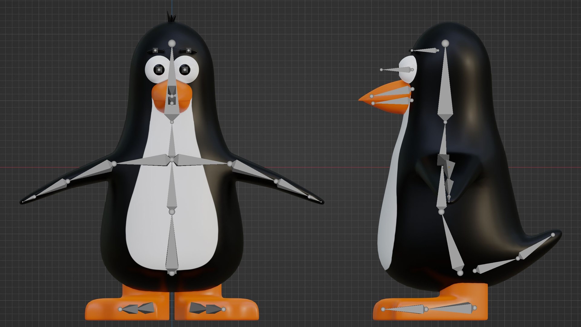 Stylized Penguin 3d Character Rigged 3D Model - TurboSquid 1864396