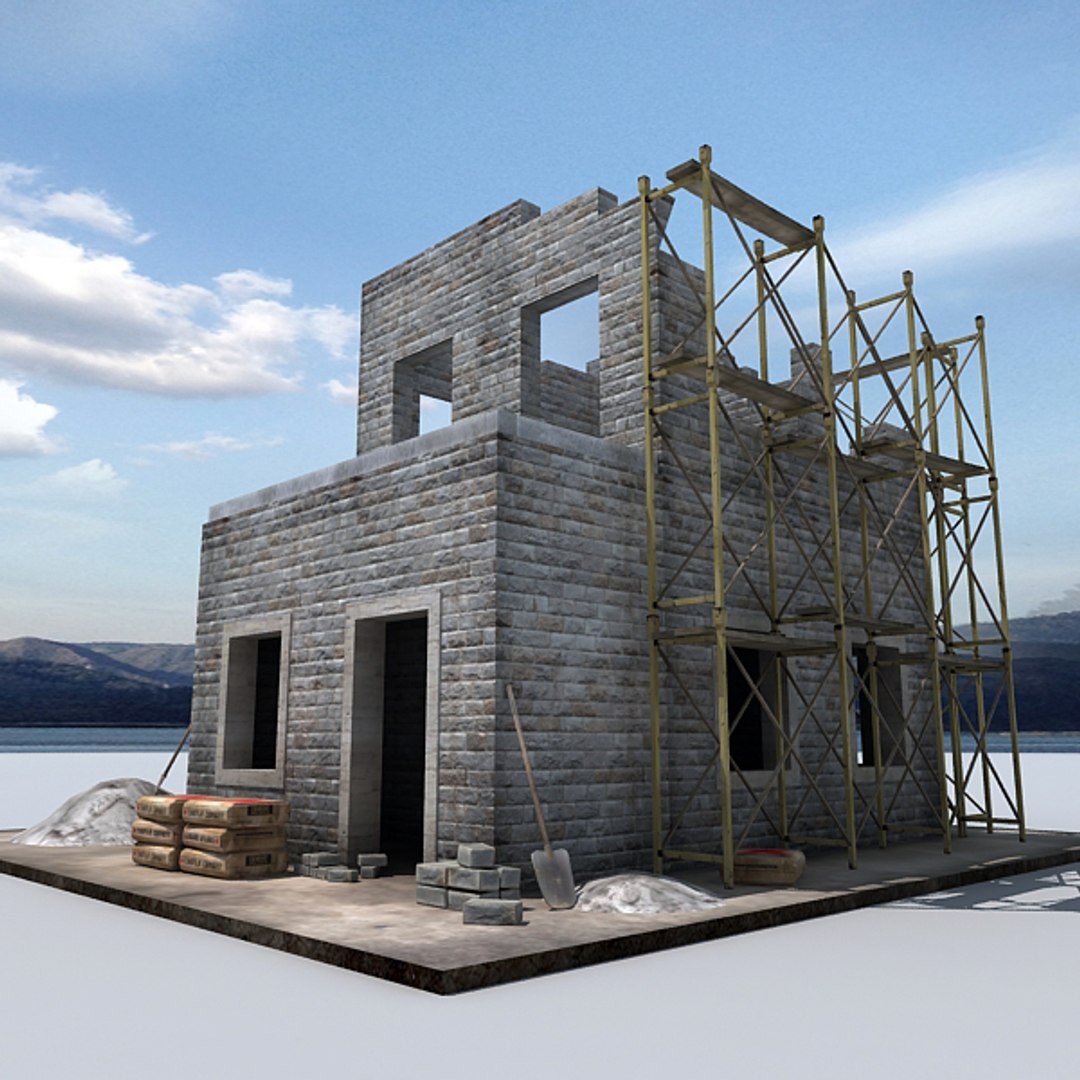 3d Model Ruin Building
