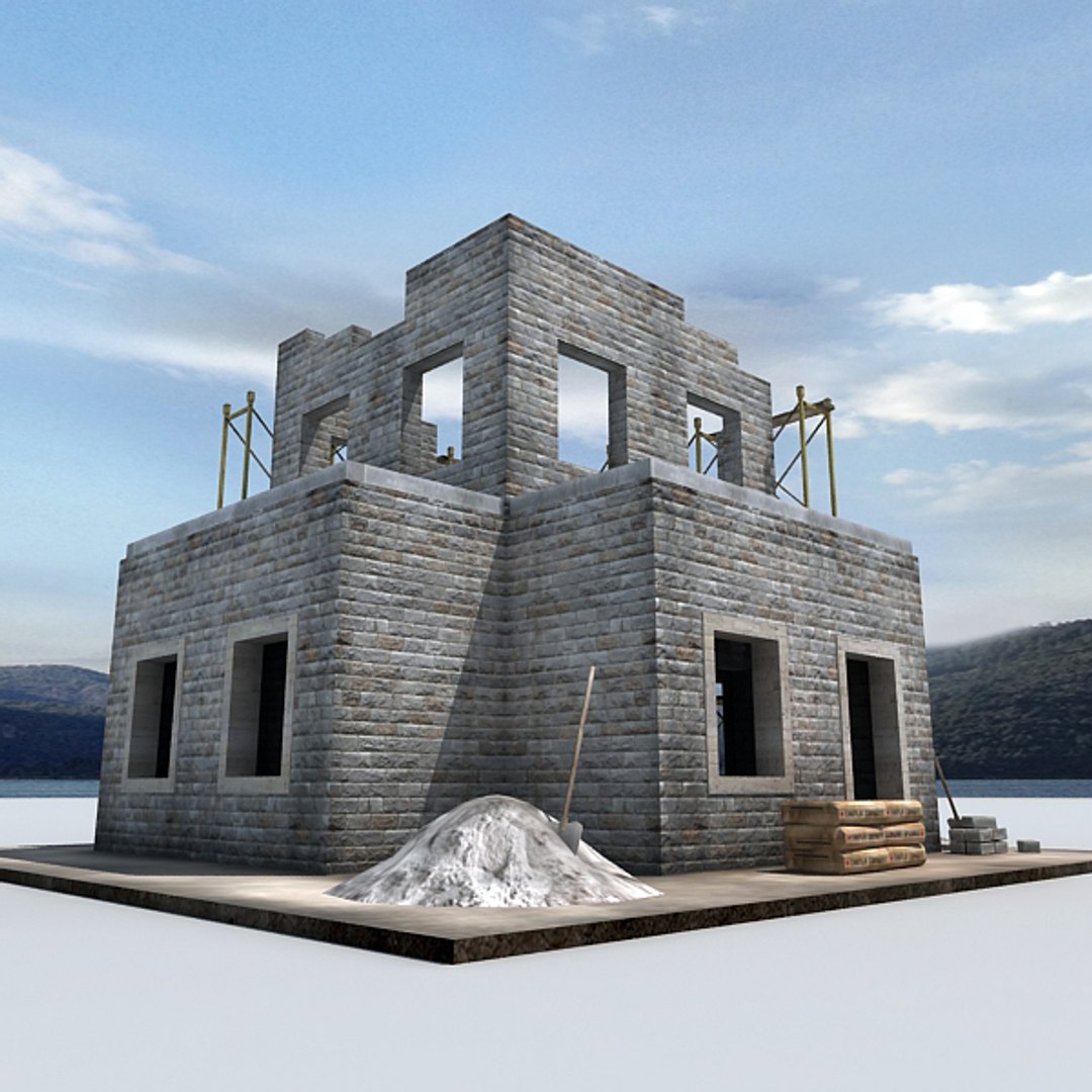 3d Model Ruin Building