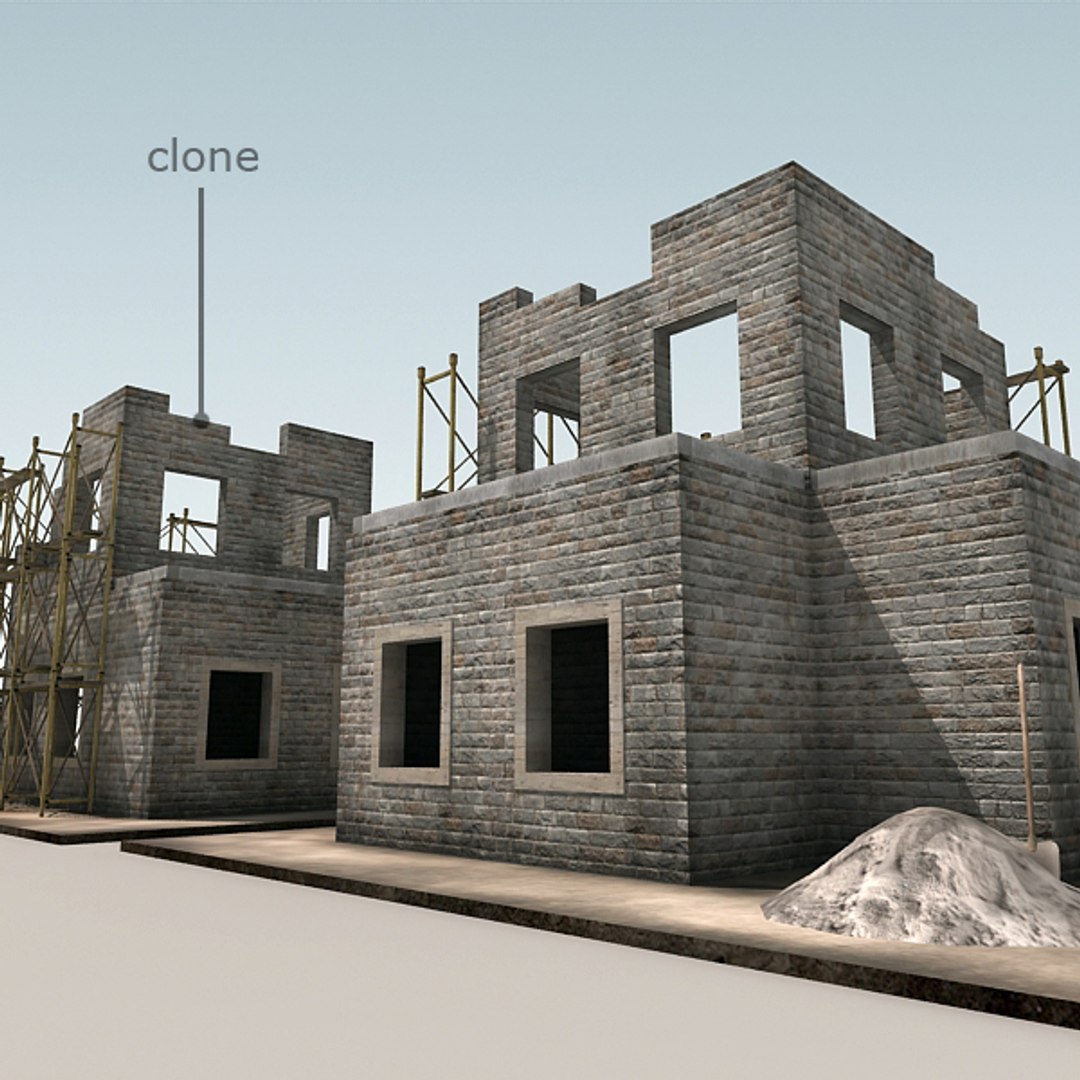 3d Model Ruin Building