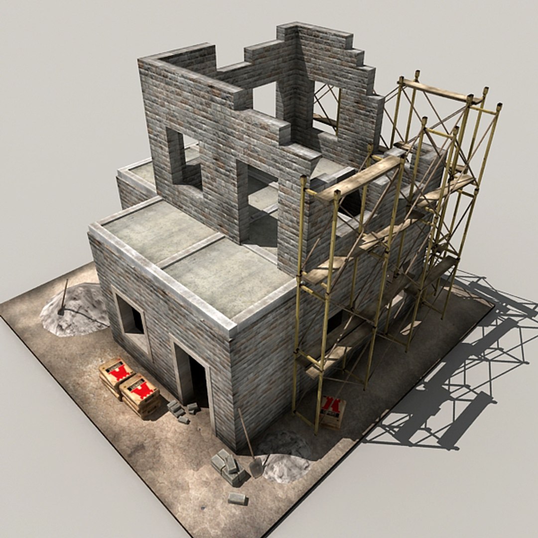 3d Model Ruin Building