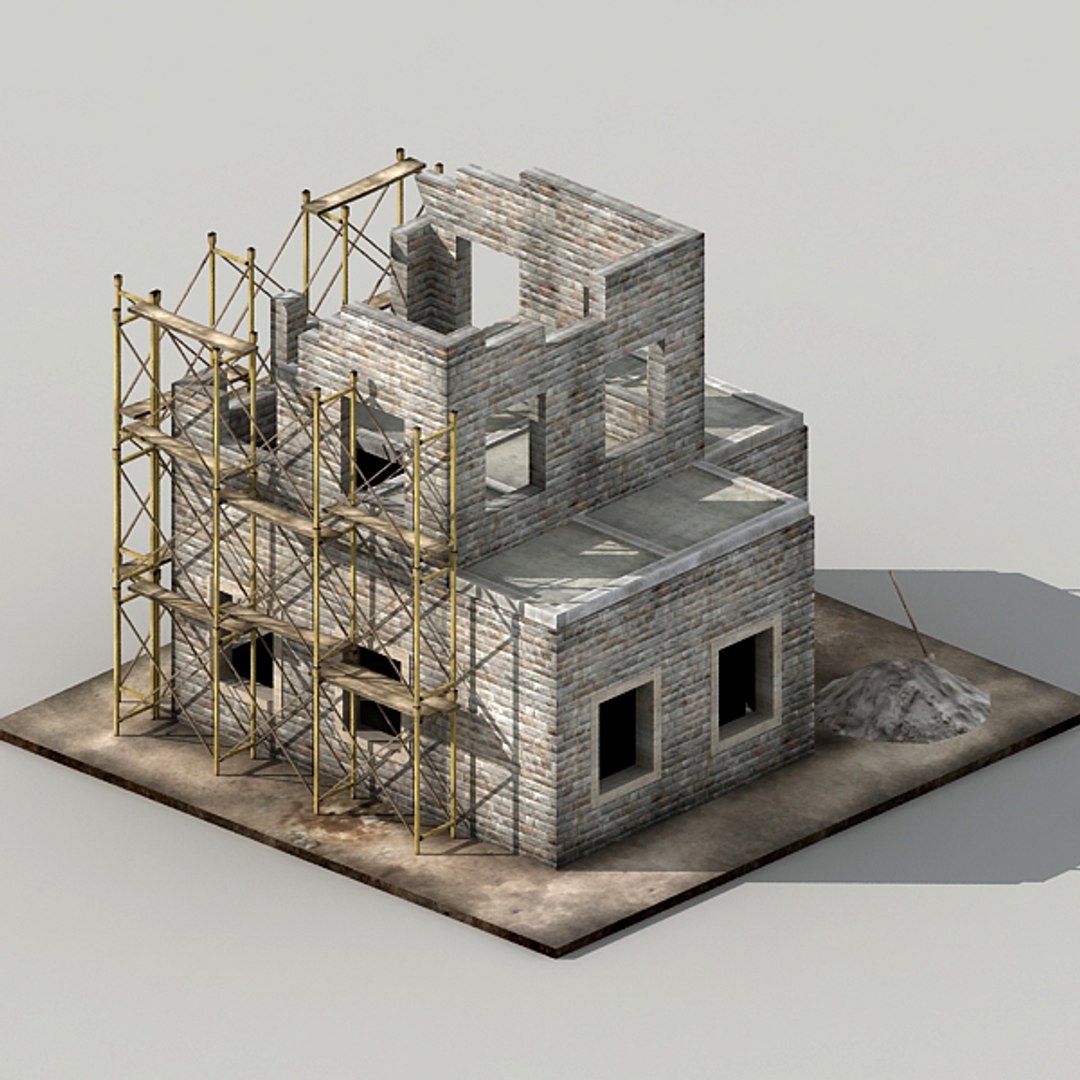 3d Model Ruin Building