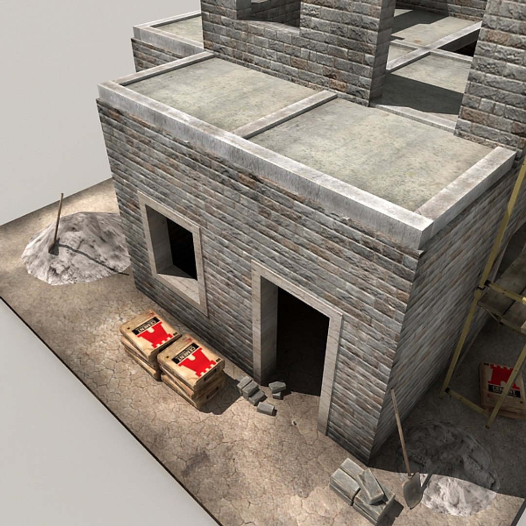 3d Model Ruin Building
