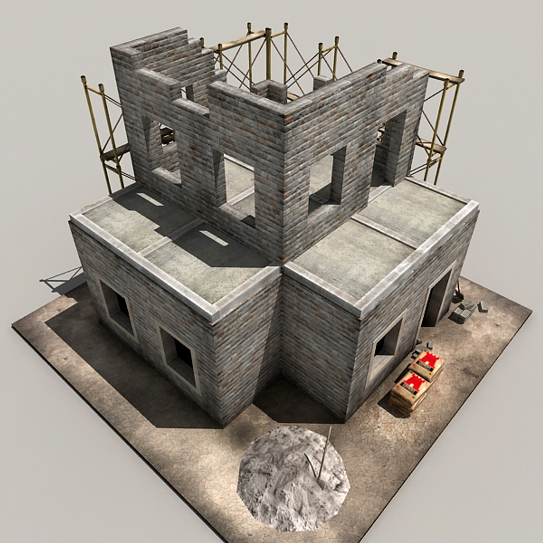 3d Model Ruin Building