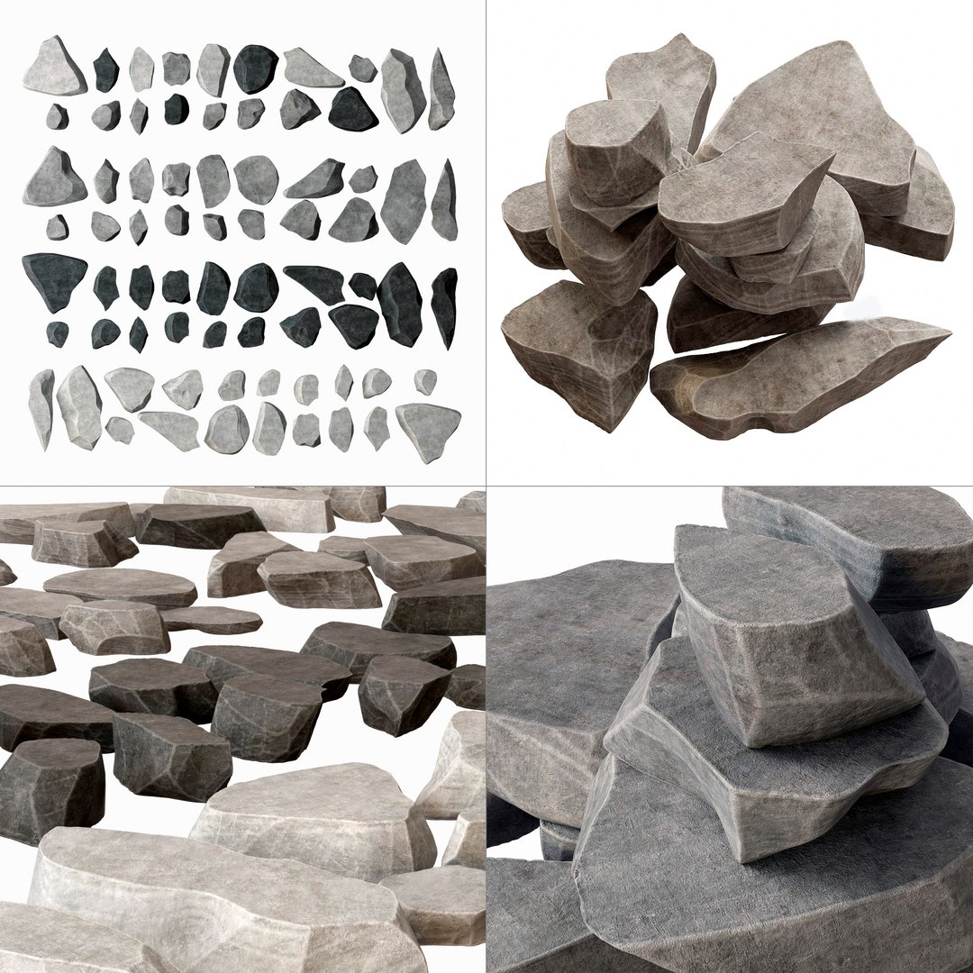 Rock plate 3D - TurboSquid 1649291