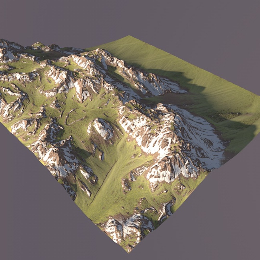 3d Model Mountain Maps Terrain