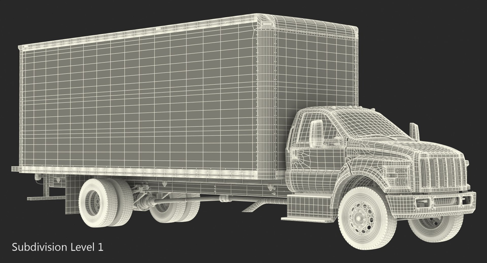 Straight truck vehicle generic model - TurboSquid 1413635