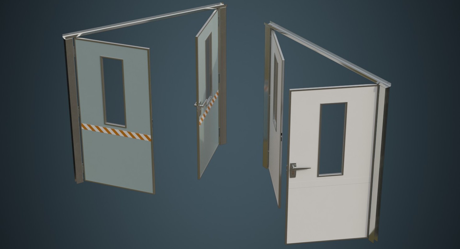 Industrial Door 3D Model - TurboSquid 1629316