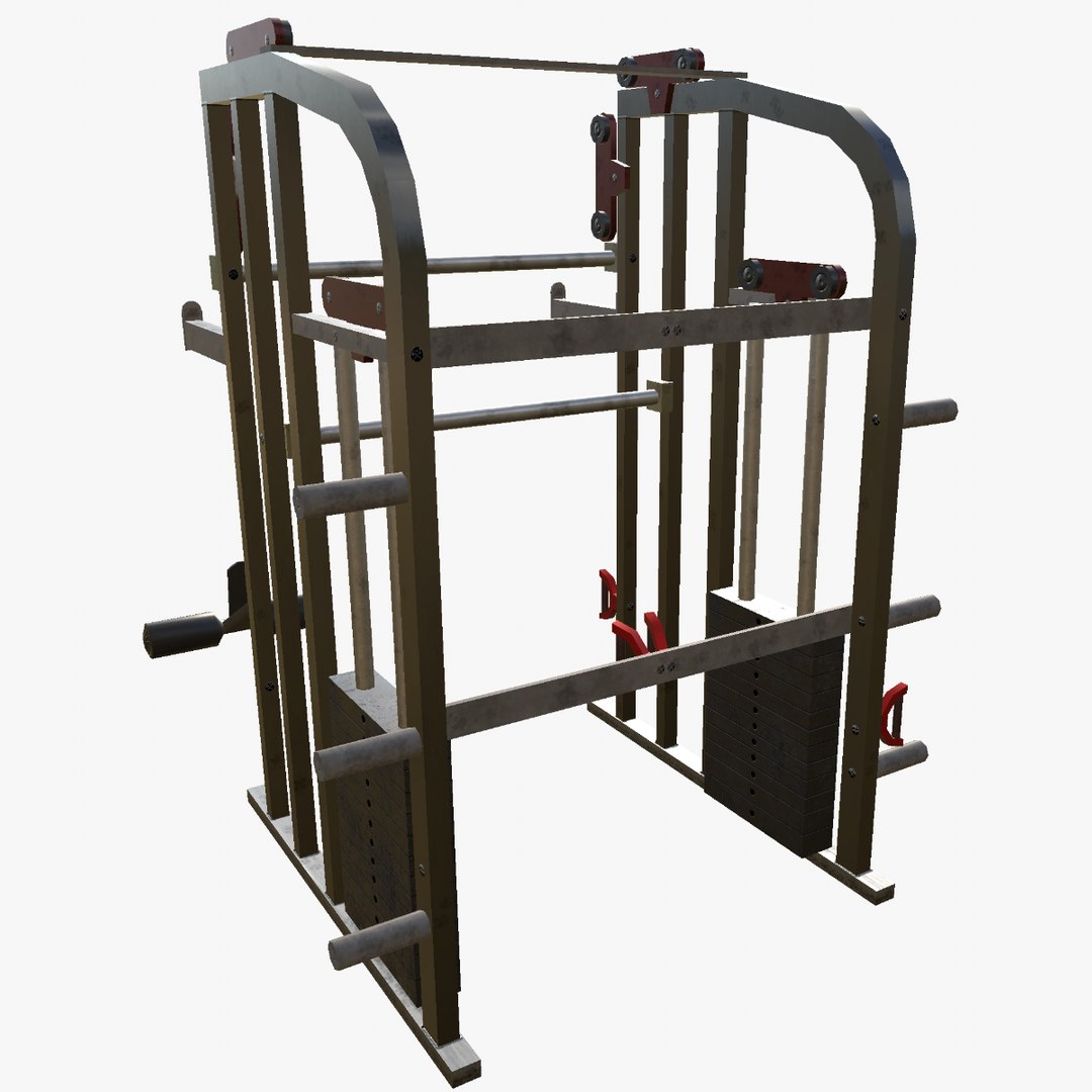 3D Model Power Cage Rack - TurboSquid 2076003