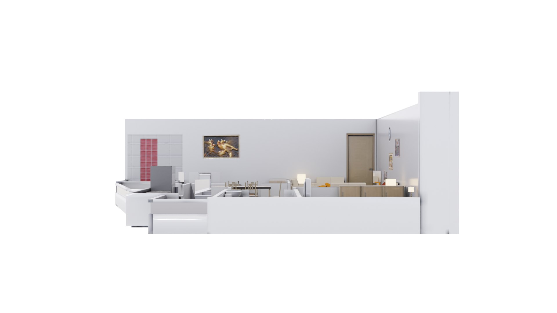 3D Model Miniature House Plan - TurboSquid 2251122