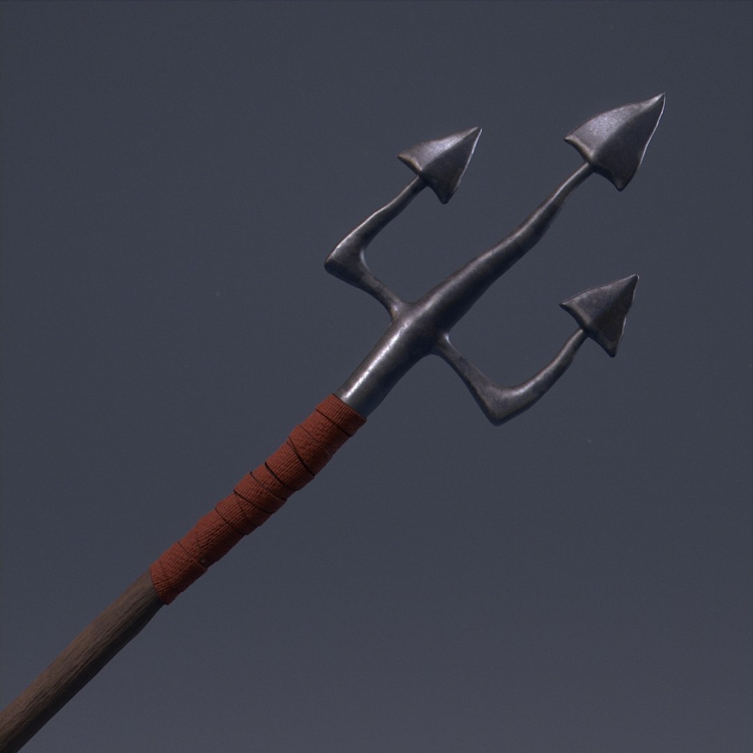 Simple Trident 3D Model - TurboSquid 1513954