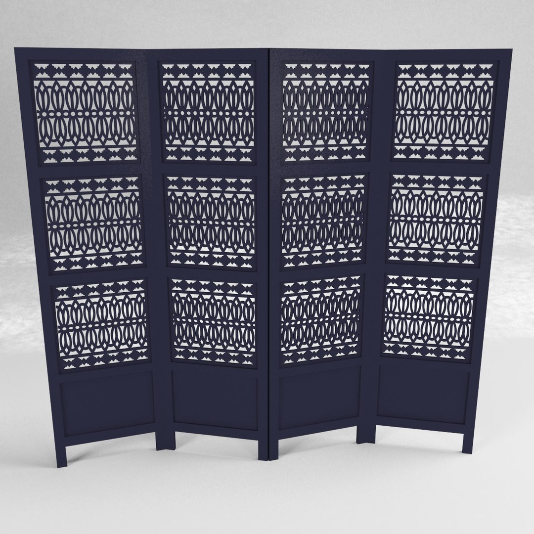 3d room divider model