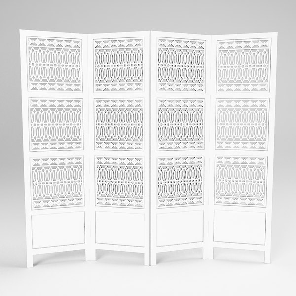 3d room divider model