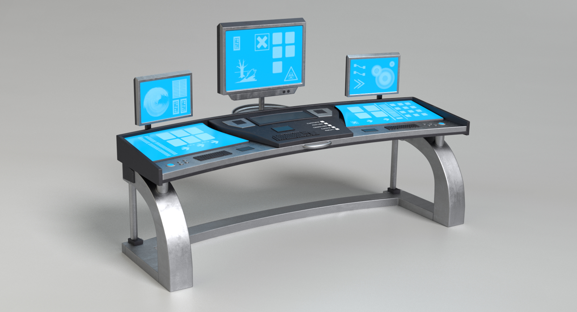 Sci-fi Control Panel 3ds