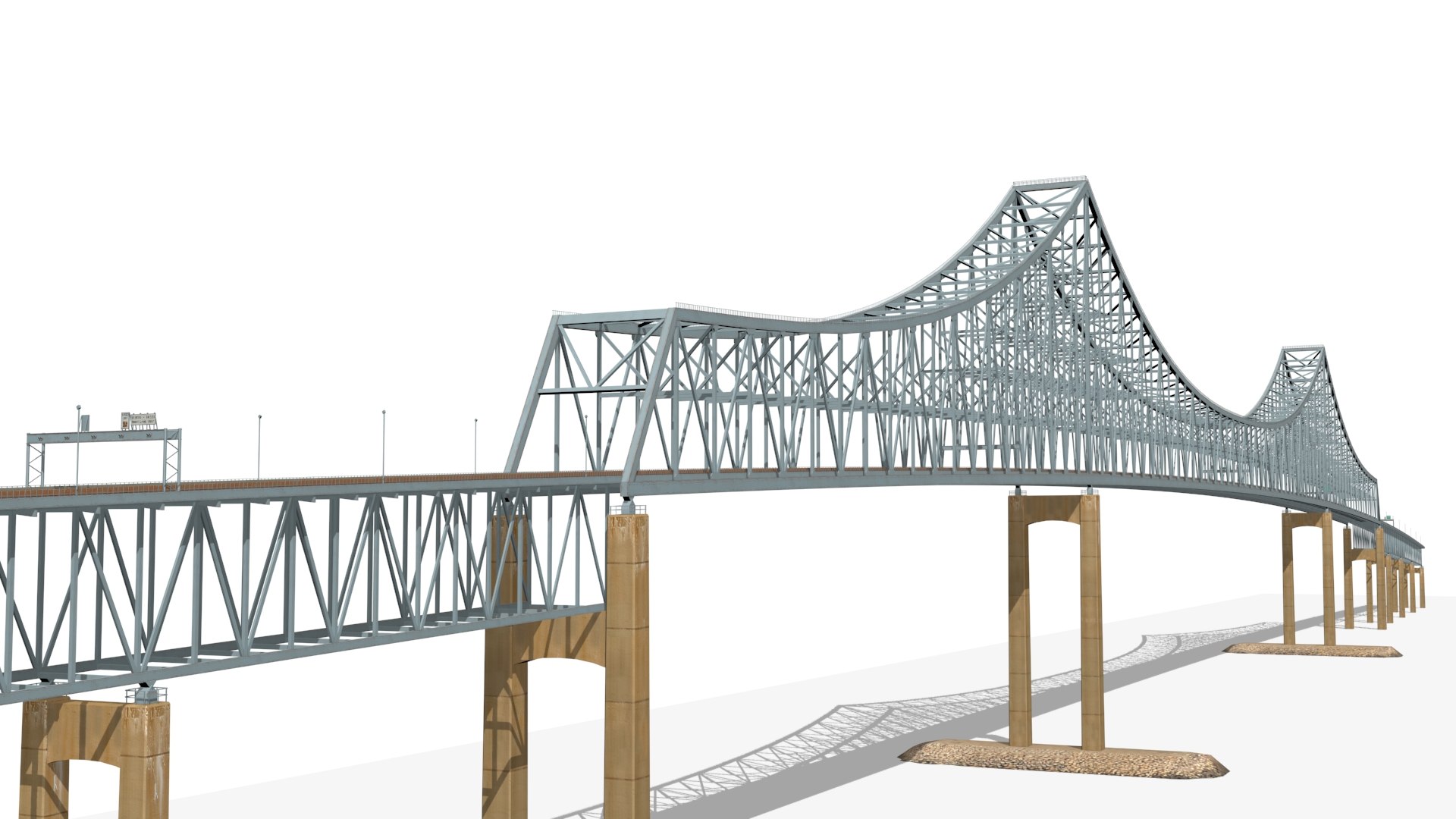 3D Commodore Barry Bridge Model - TurboSquid 2287830