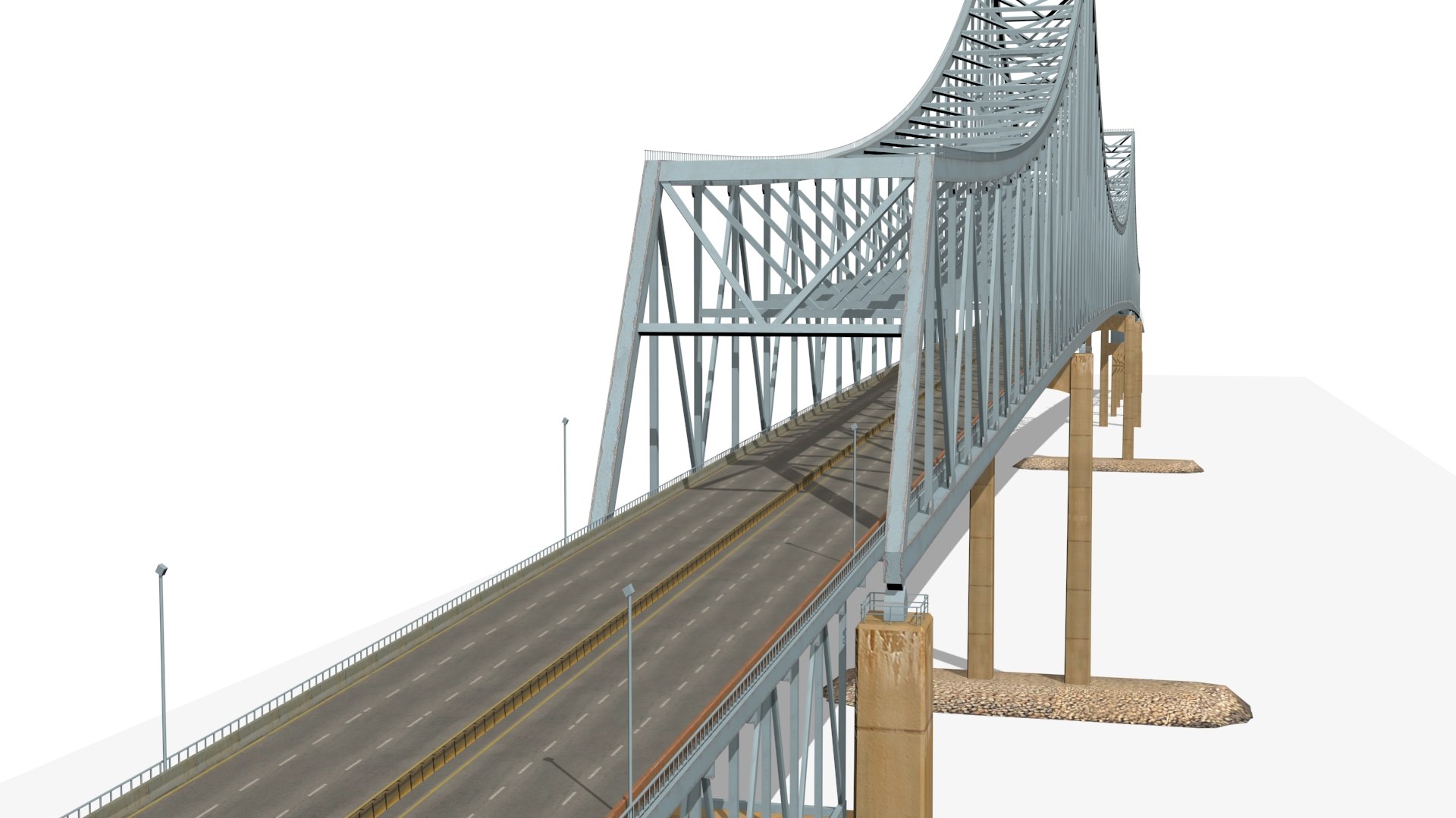 3D Commodore Barry Bridge Model - TurboSquid 2287830