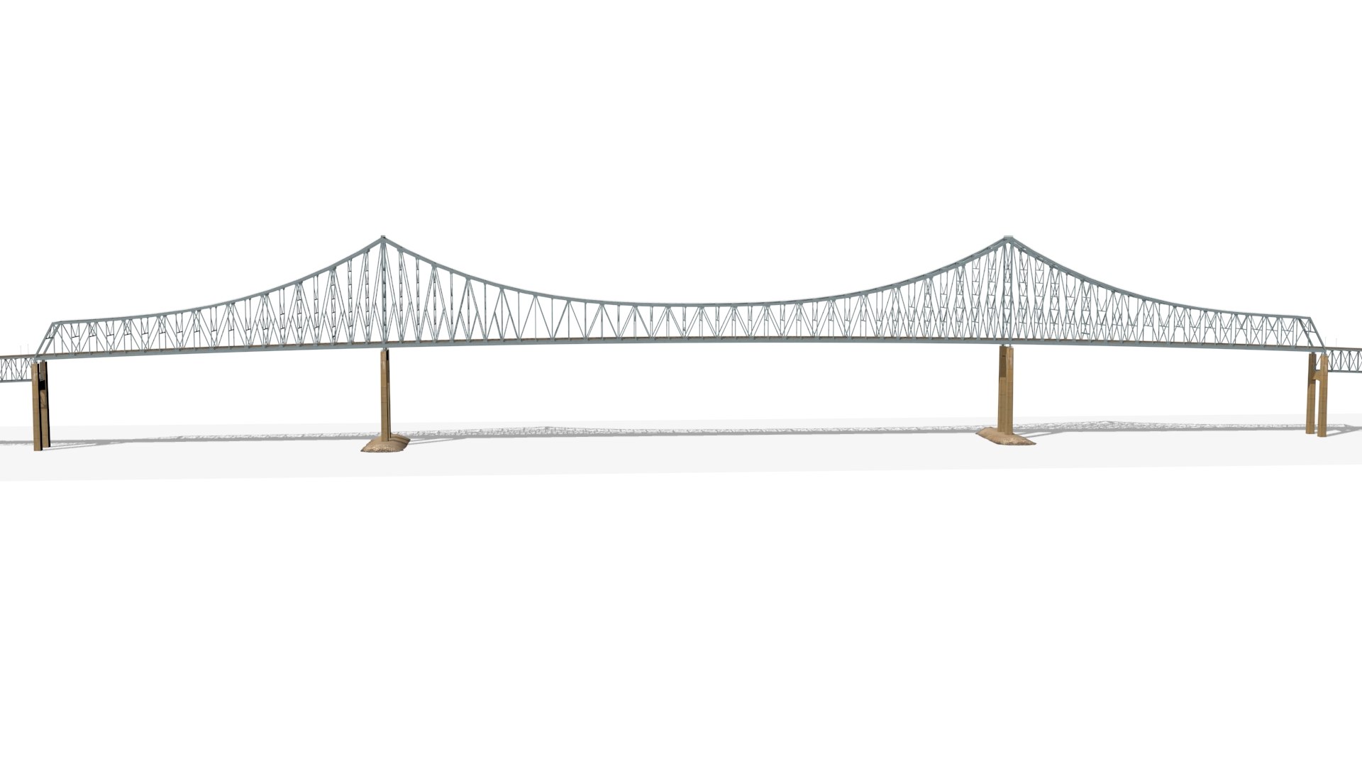 3D Commodore Barry Bridge Model - TurboSquid 2287830