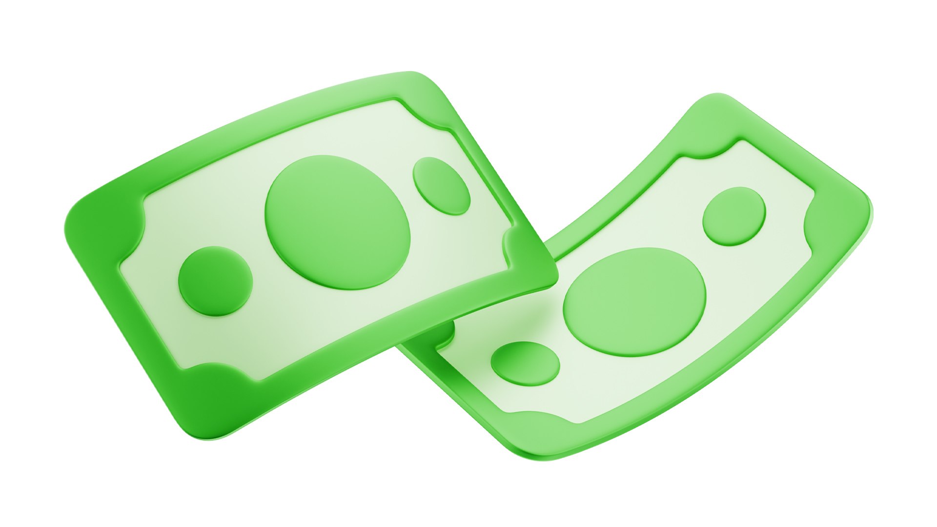 Banknote Basic Double Cross Icon 3D Model - TurboSquid 2515355