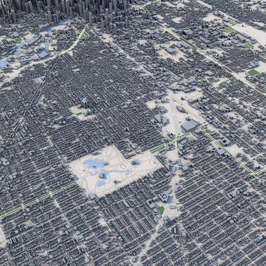 3D Chicago City United States - TurboSquid 2379628