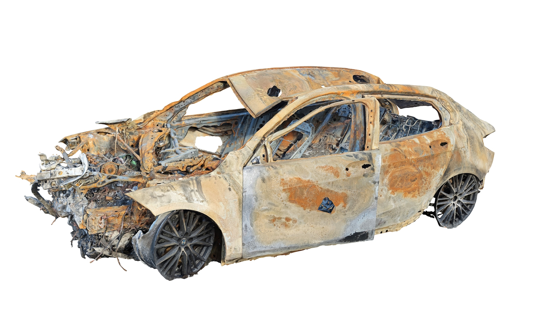 Car Wreck Model - TurboSquid 1817591