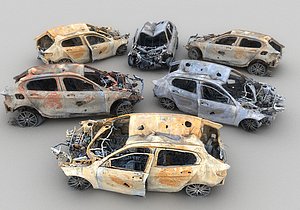 Car Wreck Pack 3D Model - TurboSquid 1317239