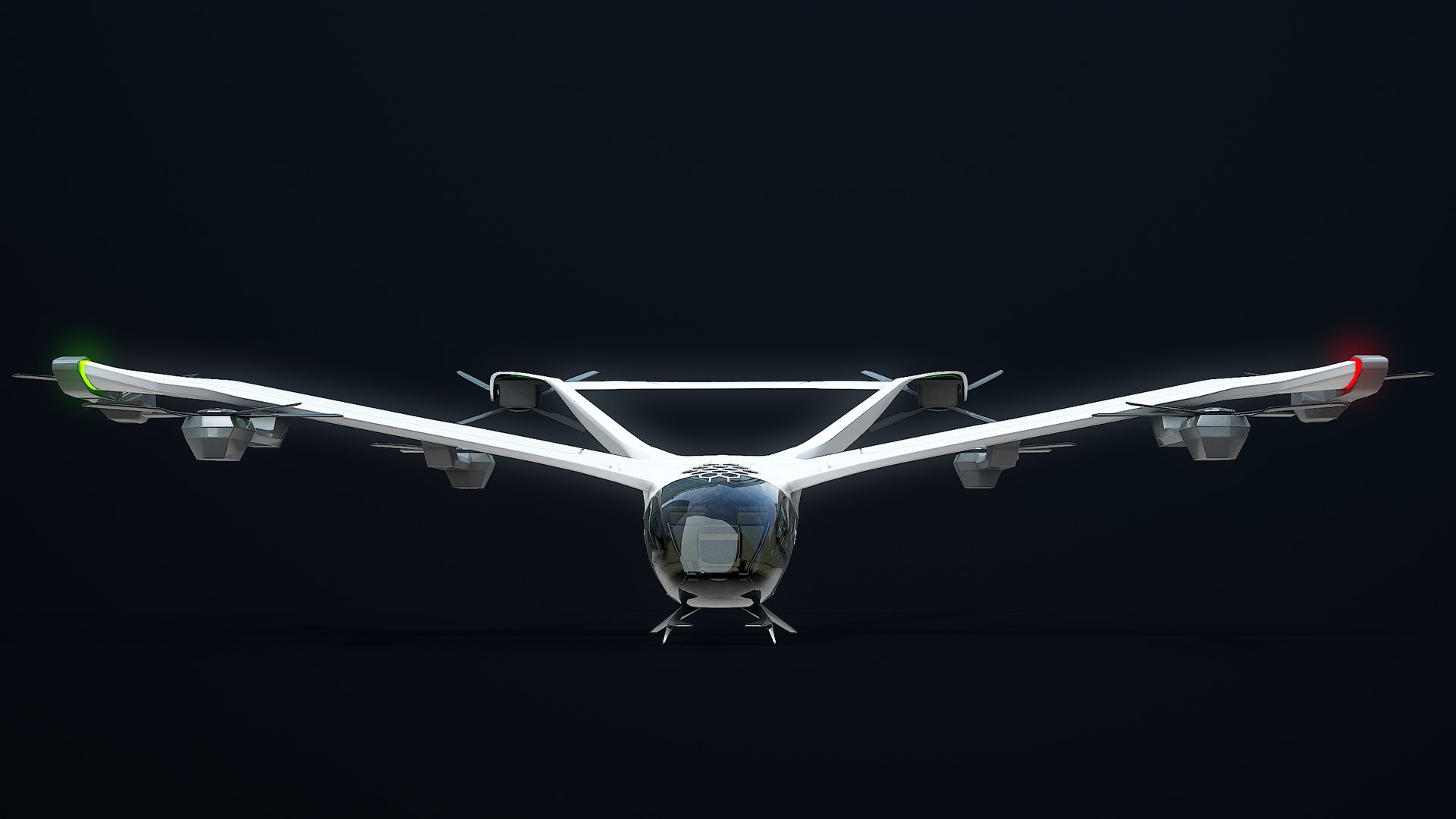 Airbus CityAirbus EVTOL Flying Taxi White PBR 3D Model - TurboSquid 1947040