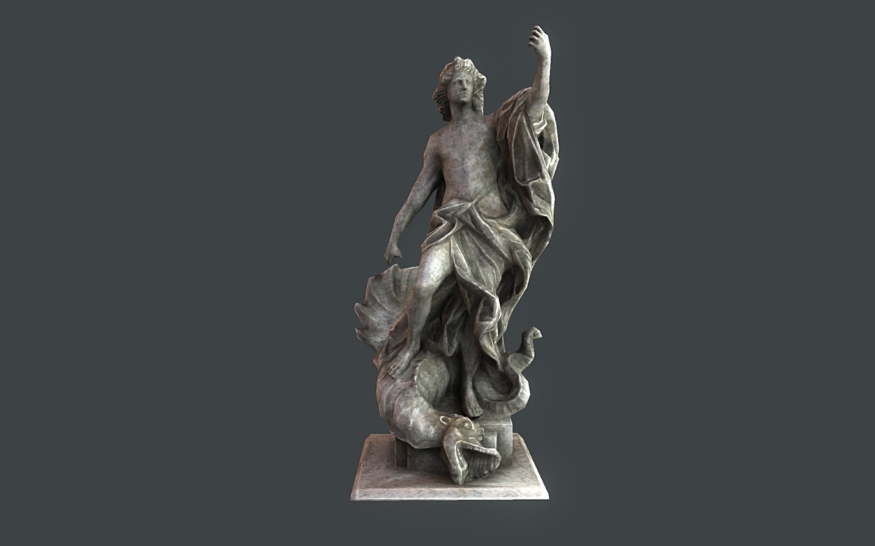 3d Model Apollo Statue