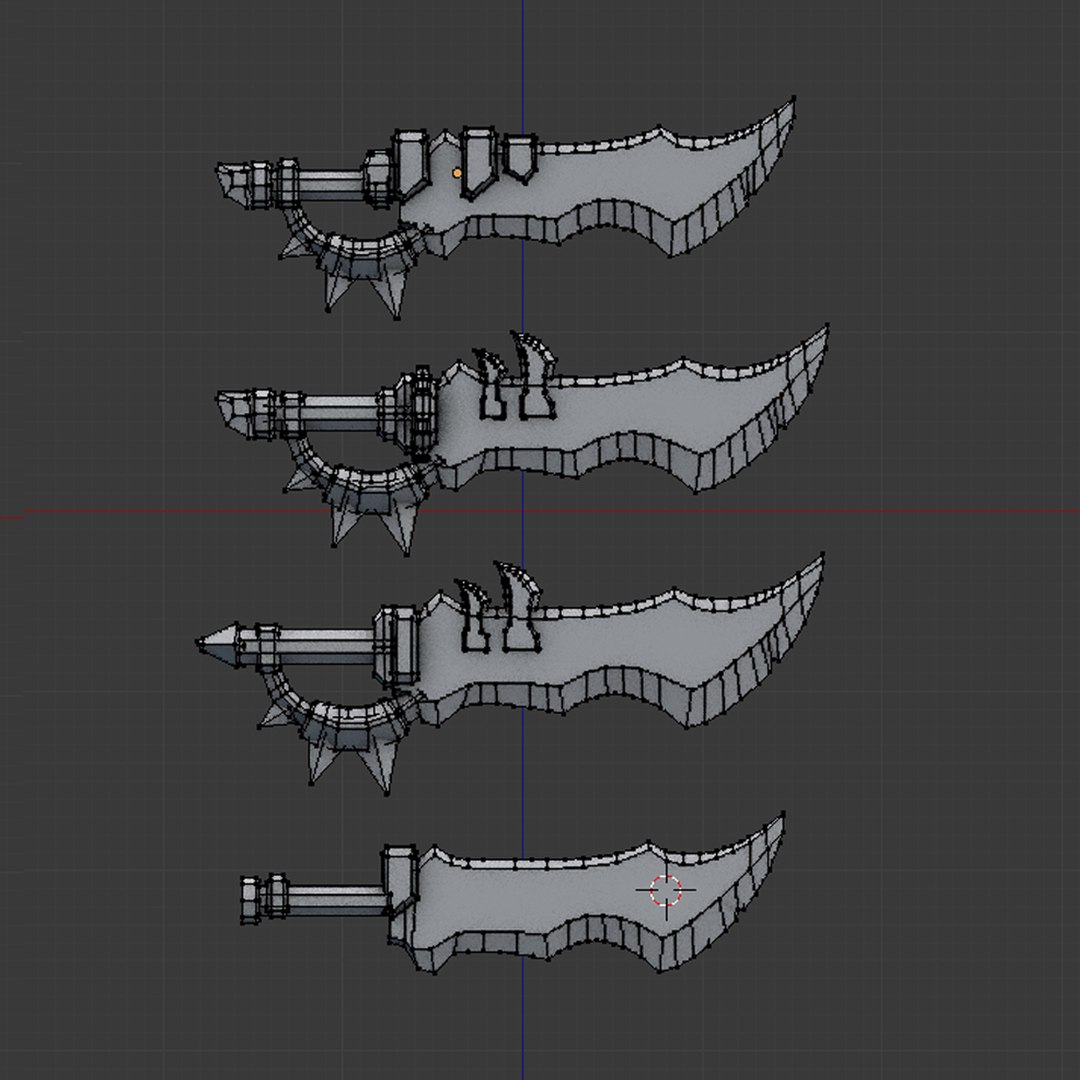 Stylized Daggers Ready Games 3D Model - TurboSquid 1253328